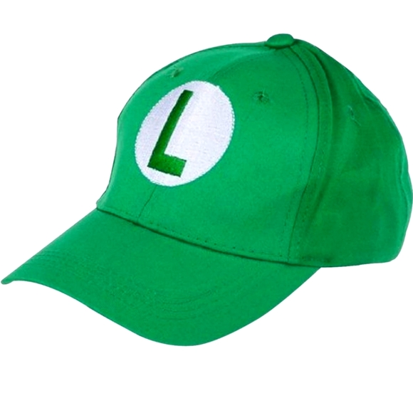 Nintendo | Accessories | Luigi Green Baseball Cap Super Mario Brothers ...